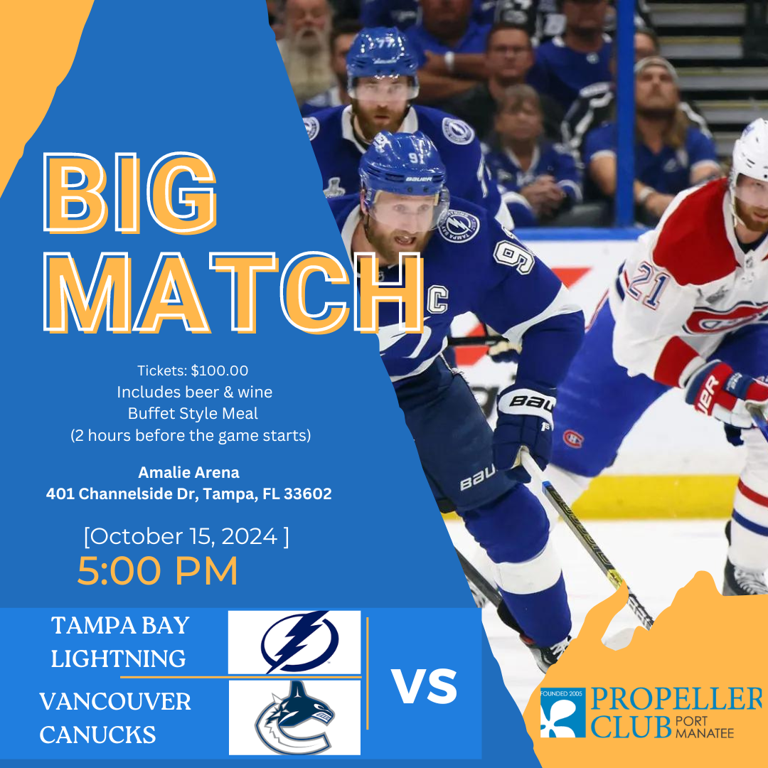 SOLD OUT! Tampa Bay Lightning v. Vancouver Canucks | Port Manatee ...